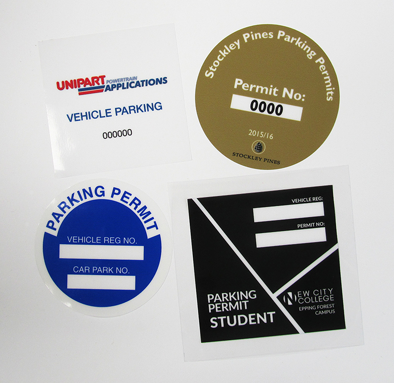 Parking Permits: High-Quality Vinyl Stickers for Vehicles