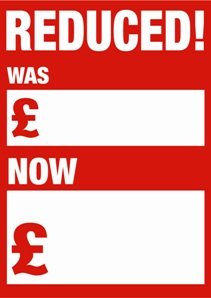 Reduced Price Stickers: Perfect for Marking Down Stock or Sale - Direct ...